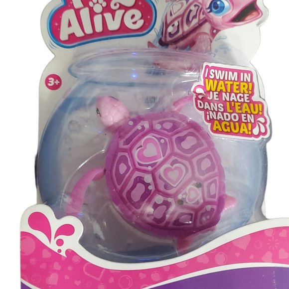 Pets Alive | Toys | Zuru Pets Alive Pink Turtle Walks On Land Swims In ...